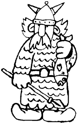 COLOREAR DIBUJOS DE VIKINGOS