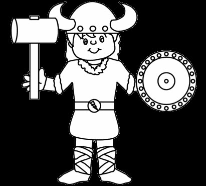 COLOREAR DIBUJOS DE VIKINGOS