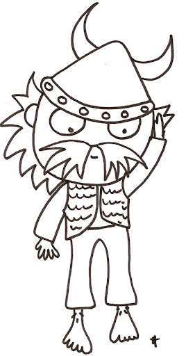 DIBUJOS DE VIKINGOS PARA COLOREAR