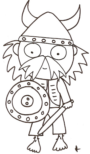 DIBUJOS DE VIKINGOS PARA COLOREAR